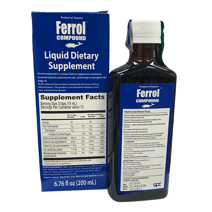 Ferrol Compound | Liquid Multi-Vitamin and Iron Tonic – Jamaica Herbal